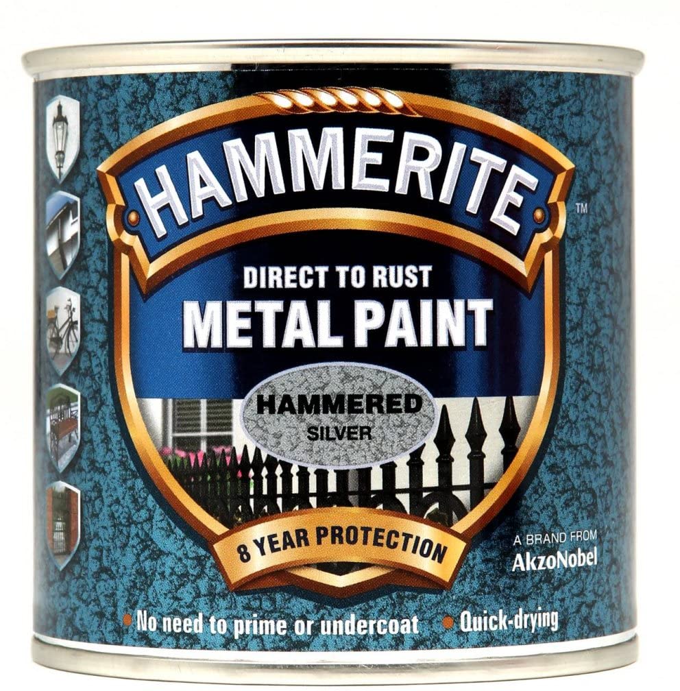 Dulux Hammerite Metal Paint Hammered Silver 250ml – Rooneys Home & Hardware